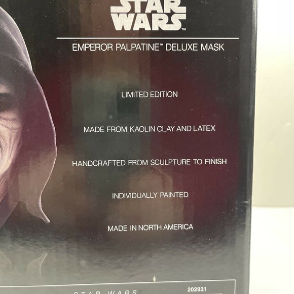 Disney | Other | New Disney Star Wars Emperor Palpatine Deluxe Mask ...